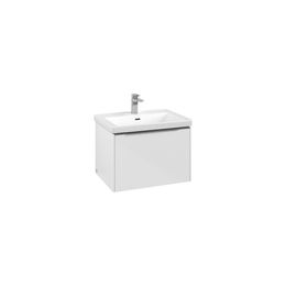 Villeroy & Boch V&B Waschtischunterschrank Subway 3.0 62,2x42,9x47,8cm, m LE/Gr AL g, Bri wh. ; Villeroy & Boch (C575L0VE)