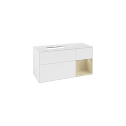 Villeroy & Boch V&B Waschtischunterschrank Finion 120cm, Pl w m, Rg r si G m La, wh. m Lac ; Villeroy & Boch (F281HJMT)