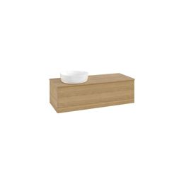 Villeroy & Boch V&B Waschtischunterschrank ohne Frontstruktur, mit Beleuchtung Antao 120x36x50cm, WBP-farbe hon. Oa, hon. oak ; Villeroy & Boch (L33011HN)