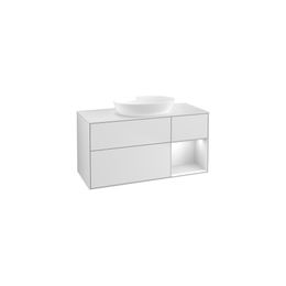Villeroy & Boch V&B Waschtischunterschrank Wandbeleuchtung Finion 120cm, Pl w m, Reg wh. m Lac, wh. m Lac ; Villeroy & Boch (GA71MTMT)