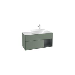 Villeroy & Boch V&B Waschtischunterschrank Wandbeleuchtung Finion 120cm, Pl w m, Reg md m Lac, Oli. m Lac ; Villeroy & Boch (G951HGGM)