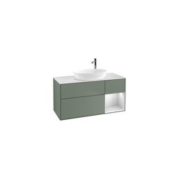 Villeroy & Boch V&B Waschtischunterschrank Wandbeleuchtung Finion 120cm, Pl w m, Reg wh. m Lac, Oli. m Lac ; Villeroy & Boch (G951MTGM)