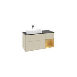 Villeroy & Boch V&B Waschtischunterschrank Finion 120cm, Pl b m, Reg re gol m, si Gr m Lac ; Villeroy & Boch (F282HFHJ)