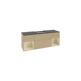 Villeroy & Boch V&B Waschtischunterschrank Finion 160cm, Reg si Gr m Lacquer, Oak Veneer ; Villeroy & Boch (F212HJPC)