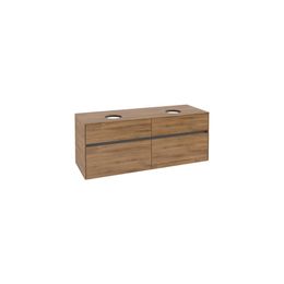 Villeroy & Boch V&B Waschtischunterschrank Collaro 140x54,8x50cm, f 2 WT, kansas oak ; Villeroy & Boch (C04800RH)