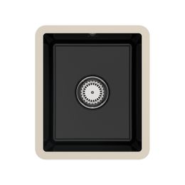Villeroy & Boch V&B Unterbausp&uuml;le Subway 45 SU m Abl.garn, Handbet&auml;tigung, pure black ; Villeroy & Boch (332401R7)
