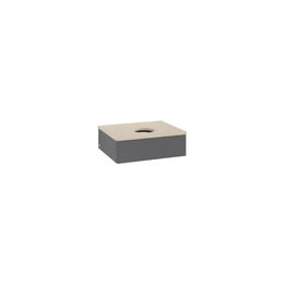 Villeroy & Boch V&B Waschtischunterschrank ohne Frontstruktur Antao 60x19x50cm, WBP botti., Anthrac. m Lac ; Villeroy & Boch (K07013GK)