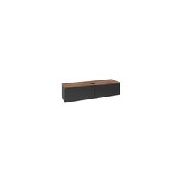 Villeroy & Boch V&B Waschtischunterschrank ohne Frontstruktur Antao 160x50cm, WBP-farbe w. wal, bla m Lac ; Villeroy & Boch (K36012PD)