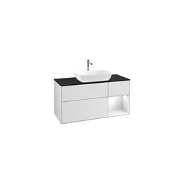 Villeroy & Boch V&B Waschtischunterschrank Finion 120cm, Pl b m, Rg glo wh. Lac, wh. m Lac ; Villeroy & Boch (F832GFMT)