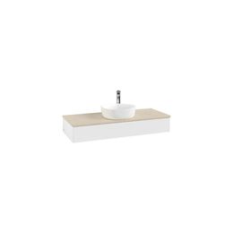 Villeroy & Boch V&B Waschtischunterschrank ohne Frontstruktur, mit Beleuchtung Antao 120x19x50cm, HL, WBP botti., wh. m Lac ; Villeroy & Boch (L10053MT)