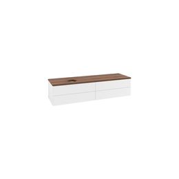 Villeroy & Boch V&B Waschtischunterschrank mit Frontstruktur -Beleuchtung Antao 160x50cm, WBP-farbe w. wal, wh. m Lac ; Villeroy & Boch (L26112MT)