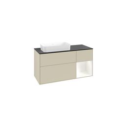 Villeroy & Boch V&B Waschtischunterschrank Finion 120x60 cm, Reg re wh. m Lac, si Gr m Lac ; Villeroy & Boch (F692MTHJ)