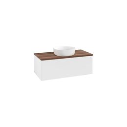 Villeroy & Boch V&B Waschtischunterschrank ohne Frontstruktur Antao 100x36x50cm, WBP-farbe w. wal, wh. m Lac ; Villeroy & Boch (K31012MT)