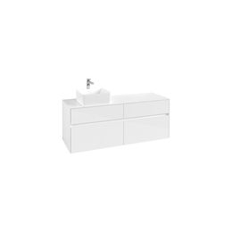 Villeroy & Boch V&B Waschtischunterschrank Collaro 140x54,8x50cm, WT links, Glossy White ; Villeroy & Boch (C04600DH)