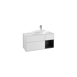 Villeroy & Boch V&B Waschtischunterschrank Wandbeleuchtung Finion 120cm, Pl w m, Reg bla m Lac, wh. m Lac ; Villeroy & Boch (G951PDMT)