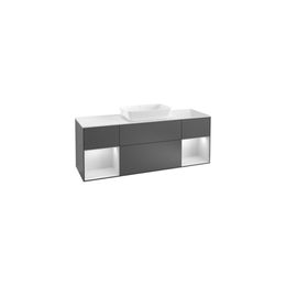 Villeroy & Boch V&B Waschtischunterschrank Wandbeleuchtung Finion 160cm, Pl wh. m, Reg si Gr m Lac, Peo m ; Villeroy & Boch (G861HJHB)