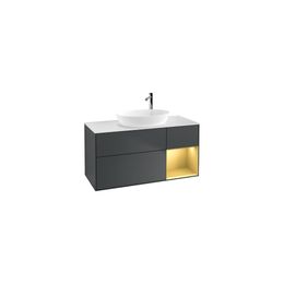 Villeroy & Boch V&B Waschtischunterschrank Wandbeleuchtung Finion 120cm, Pl w m, Rg g m Lac, md bl. m Lac ; Villeroy & Boch (G951HFHG)