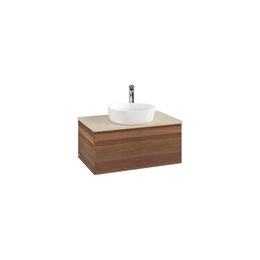 Villeroy & Boch V&B Waschtischunterschrank mit Frontstruktur Antao 80x36x50cm, HL, WBP-farbe botti., w. wal ; Villeroy & Boch (K30153HM)