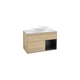 Villeroy & Boch V&B Waschtischunterschrank Wandbeleuchtung Finion 100, Pl wh. m, Reg bla m Lac, Oa ven ; Villeroy & Boch (GA21PDPC)