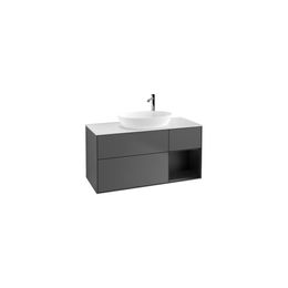 Villeroy & Boch V&B Waschtischunterschrank Wandbeleuchtung Finion 120cm, Pl w m, Reg bla m Lac, Anthrac. m ; Villeroy & Boch (G951PDGK)