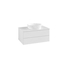 Villeroy & Boch V&B Waschtischunterschrank mit Frontstruktur Antao 80x36x50cm, WBP-farbe Lac, glo wh. Lac ; Villeroy & Boch (K19110GF)