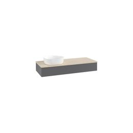 Villeroy & Boch V&B Waschtischunterschrank mit Frontstruktur Antao 120x19x50cm, WBP botti., Anthrac. m Lac ; Villeroy & Boch (K11113GK)
