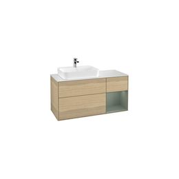 Villeroy & Boch V&B Waschtischunterschrank Finion 120cm, Pl w m, Reg re Oli. m Lac, Oa ven ; Villeroy & Boch (F401GMPC)