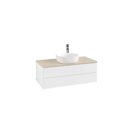Villeroy & Boch V&B Waschtischunterschrank mit Frontstruktur Antao 100x36x50cm, HL, WBP botti., wh. m Lac ; Villeroy & Boch (K20153MT)