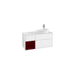 Villeroy & Boch V&B Waschtischunterschrank Wandbeleuchtung Finion 120cm, Pl w m, Rg Peo m Lac, glo wh. Lac ; Villeroy & Boch (F921HBGF)
