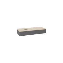 Villeroy & Boch V&B Waschtischunterschrank ohne Frontstruktur, mit Beleuchtung Antao 120x19x50cm, WBP botti., Anthrac. m Lac ; Villeroy & Boch (L11013GK)