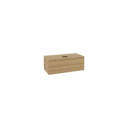 Villeroy & Boch V&B Waschtischunterschrank mit Frontstruktur Antao 100x36x50cm, WBP-farbe hon. Oa, hon. oak ; Villeroy & Boch (K20111HN)