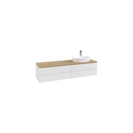 Villeroy & Boch V&B Waschtischunterschrank mit Frontstruktur Antao 160x50cm, HL, WBP hon. Oa, glo wh. Lac ; Villeroy & Boch (K27151GF)