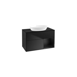 Villeroy & Boch V&B Waschtischunterschrank Wandbeleuchtung Finion 100, Pl bla m, Reg bla m Lac, bla m Lac ; Villeroy & Boch (GA22PDPD)