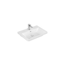 Villeroy & Boch V&B Schrank-Waschtisch Subway 3.0 65x47cm, eck., m 1 HL/mit &Uuml;L, we C-plus ; Villeroy & Boch (4A7065R1)