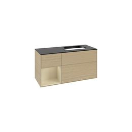 Villeroy & Boch V&B Waschtischunterschrank Finion 120cm, Pl b m, Rg li si Gr m Lac, Oa ven ; Villeroy & Boch (F392HJPC)
