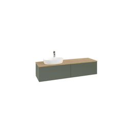 Villeroy & Boch V&B Waschtischunterschrank ohne Frontstruktur -Beleuchtung Antao 160x50cm, HL, WBP hon. Oa, le gre. m Lac ; Villeroy & Boch (L37051HL)
