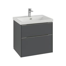 Villeroy & Boch V&B Waschtischunterschrank Subway 3.0 62,2x57,6x47,8cm, o LE/Gr Alu gl, wh. Oa ; Villeroy & Boch (C57600AA)