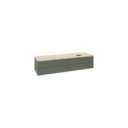 Villeroy & Boch V&B Waschtischunterschrank ohne Frontstruktur -Beleuchtung Antao 160x50cm, WBP botti., lea gre. m Lac ; Villeroy & Boch (L27013HL)