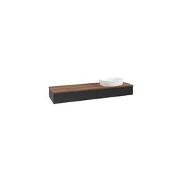 Villeroy & Boch V&B Waschtischunterschrank ohne Frontstruktur -Beleuchtung Antao 160x50cm, WBP-farbe w. wal, bla m Lac ; Villeroy & Boch (L16012PD)