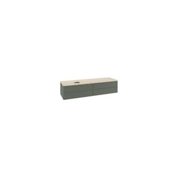 Villeroy & Boch V&B Waschtischunterschrank mit Frontstruktur Antao 160x50cm, HL, WBP botti., lea gre. m Lac ; Villeroy & Boch (K26153HL)