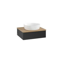 Villeroy & Boch V&B Waschtischunterschrank ohne Frontstruktur Antao 60x19x50cm, WBP-farbe hon. Oa, bla m Lac ; Villeroy & Boch (K07011PD)