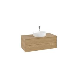 Villeroy & Boch V&B Waschtischunterschrank ohne Frontstruktur -Beleuchtung Antao 100x36x50cm, HL, WBP hon. Oa, hon. Oa ; Villeroy & Boch (L20051HN)