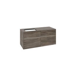 Villeroy & Boch V&B Waschtischunterschrank Collaro 120x54,8x50cm, WT l, LED 8,8 W, st. Oa ; Villeroy & Boch (C113B0RK)