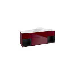 Villeroy & Boch V&B Waschtischunterschrank Finion 160cm, Pl wh. m, Reg bla m Lac, Peo m ; Villeroy & Boch (FD01PDHB)