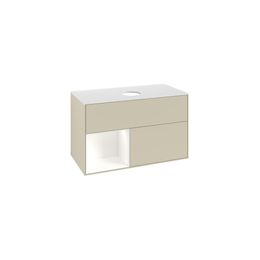 Villeroy & Boch V&B Waschtischunterschrank Finion 100, Pl w m, Reg wh. m Lac, si Gr m Lac ; Villeroy & Boch (FA11MTHJ)