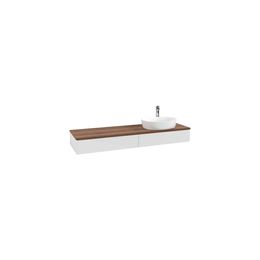 Villeroy & Boch V&B Waschtischunterschrank ohne Frontstruktur -Beleuchtung Antao 160x50cm, HL, WBP w. wal, glo wh. Lac ; Villeroy & Boch (L16052GF)