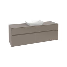 Villeroy & Boch V&B Waschtischunterschrank Collaro 160x54,8x50cm, Waschtisch mittig, taupe ; Villeroy & Boch (C12000VM)
