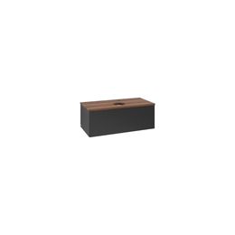 Villeroy & Boch V&B Waschtischunterschrank ohne Frontstruktur Antao 100x36x50cm, HL, WBP w. wal, bla m Lac ; Villeroy & Boch (K31052PD)