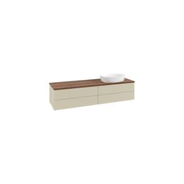 Villeroy & Boch V&B Waschtischunterschrank mit Frontstruktur Antao 160x50cm, WBP-farbe w. wal, si Gr m Lac ; Villeroy & Boch (K27112HJ)