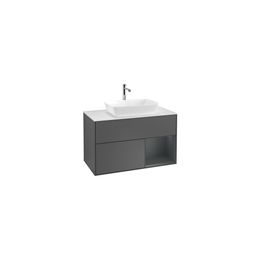 Villeroy & Boch V&B Waschtischunterschrank Finion 100, Pl wh. m, Reg md m Lac, Anthrac. m ; Villeroy & Boch (F781HGGK)